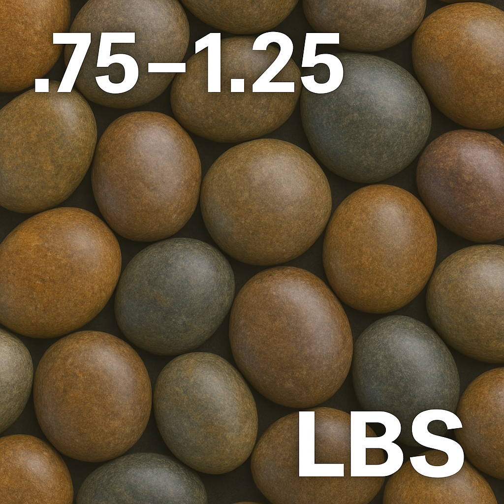 1286 LBS Smooth Stone Extra Large Rocks - Model Railroad Ballast