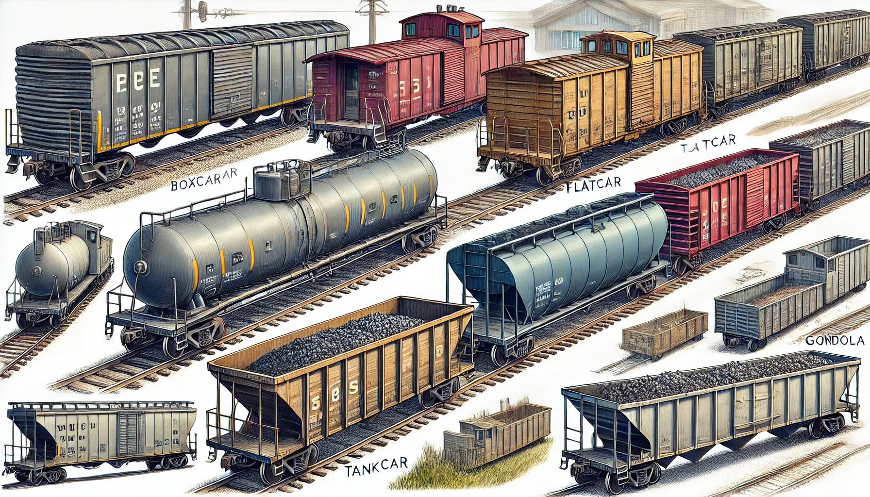 Guide to Different Types of Freight Cars - Model Railroad Ballast