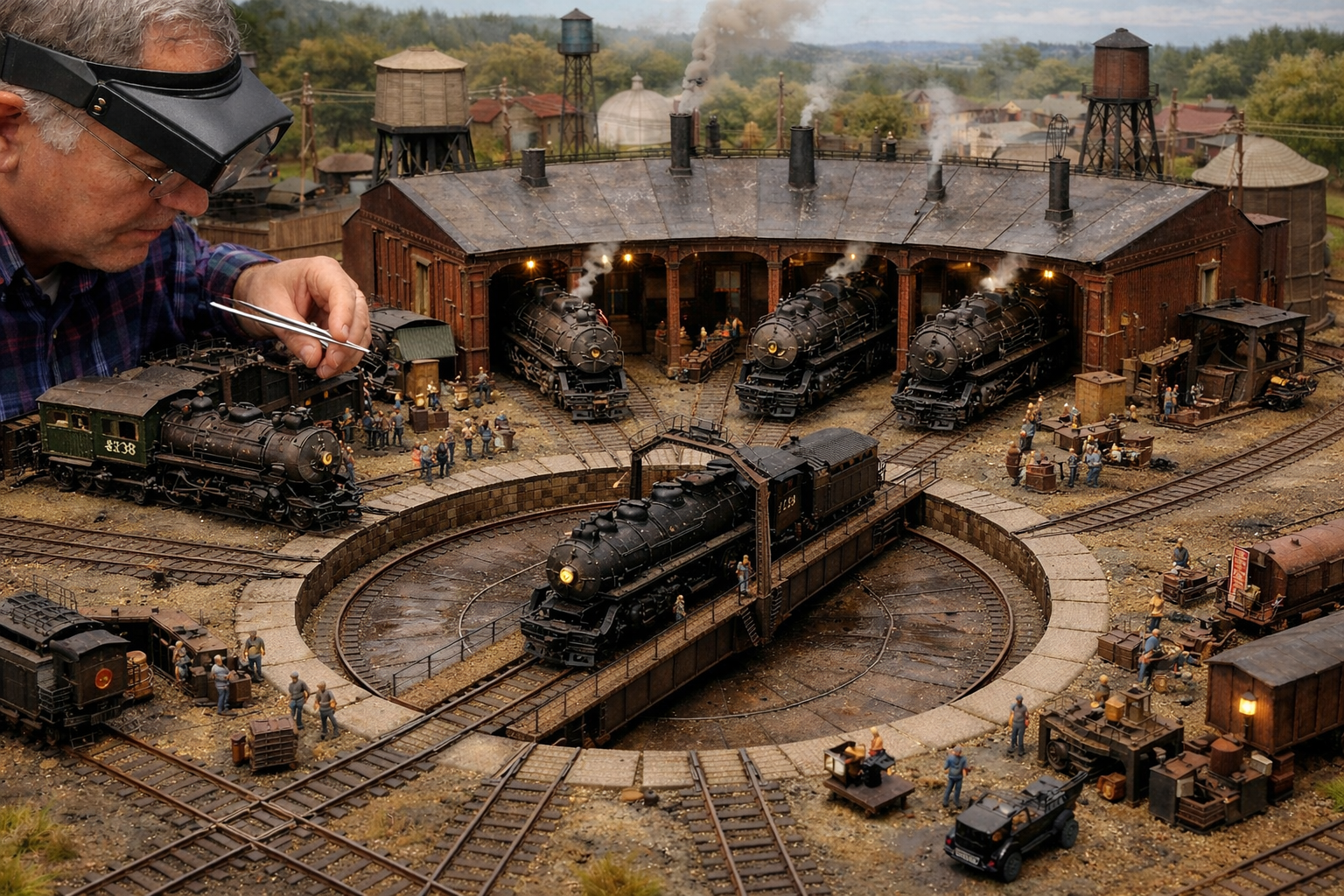 Building a Detailed Scale Model of Roundhouse Operations - Model ...