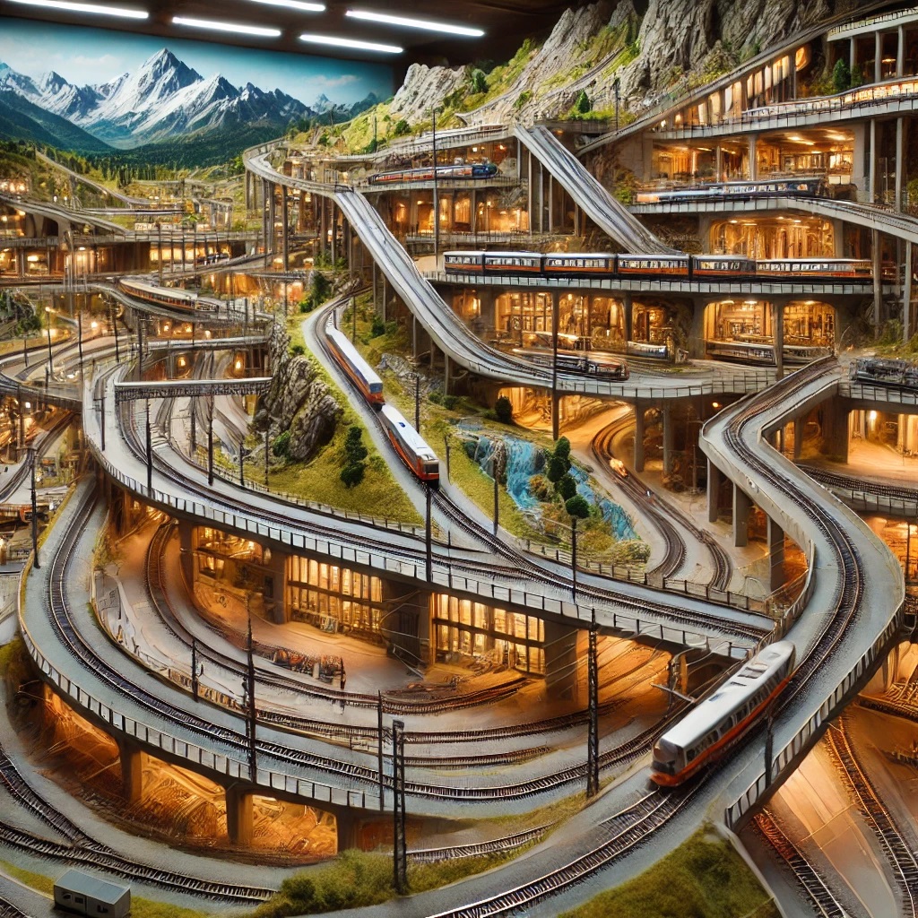 Creating a Multi-Level Model Railroad - Model Railroad Ballast