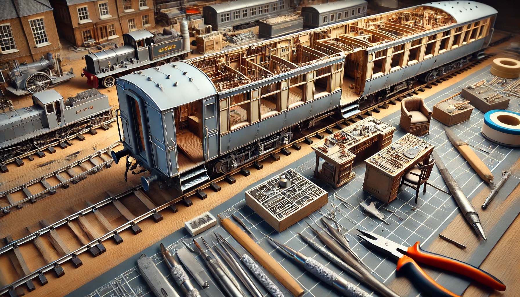 Detailed Historical Train Replicas - Model Railroad Ballast