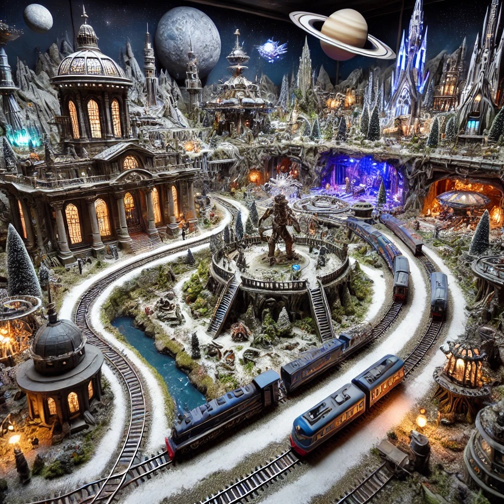 Fantasy and Science Fiction Model Railroad - Model Railroad Ballast