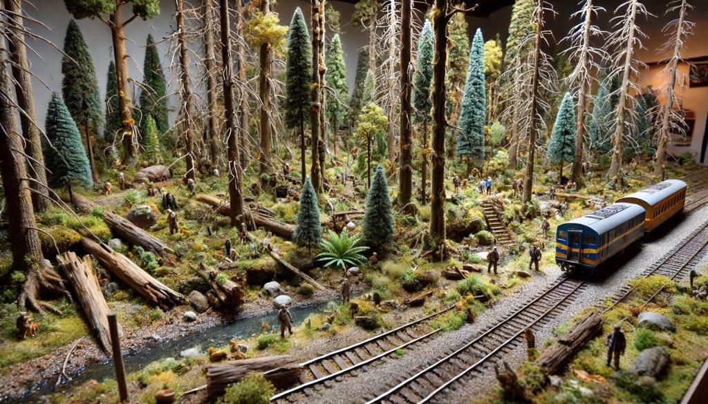 Creating Realistic Forest Scenes - Model Railroad Ballast