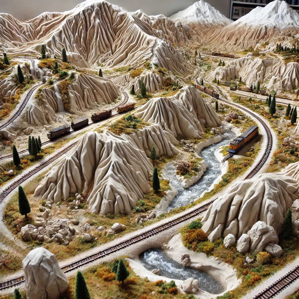Using Foam for Scenery and Terrain - Model Railroad Ballast