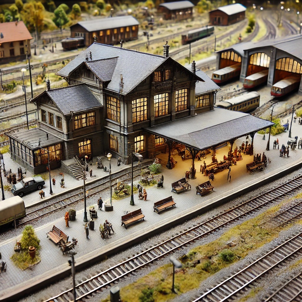 Modeling Realistic Railway Stations - Model Railroad Ballast