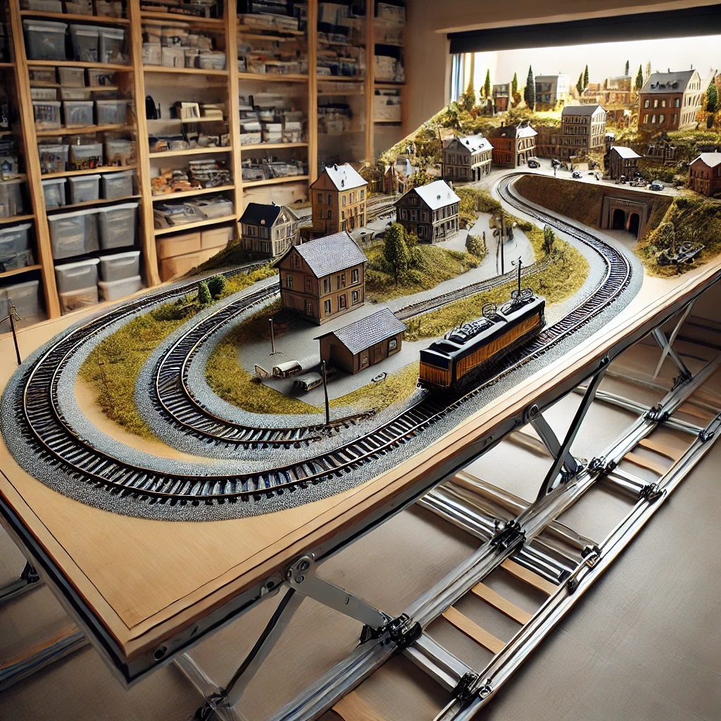 Build a Retractable Model Railroad Layout - Model Railroad Ballast