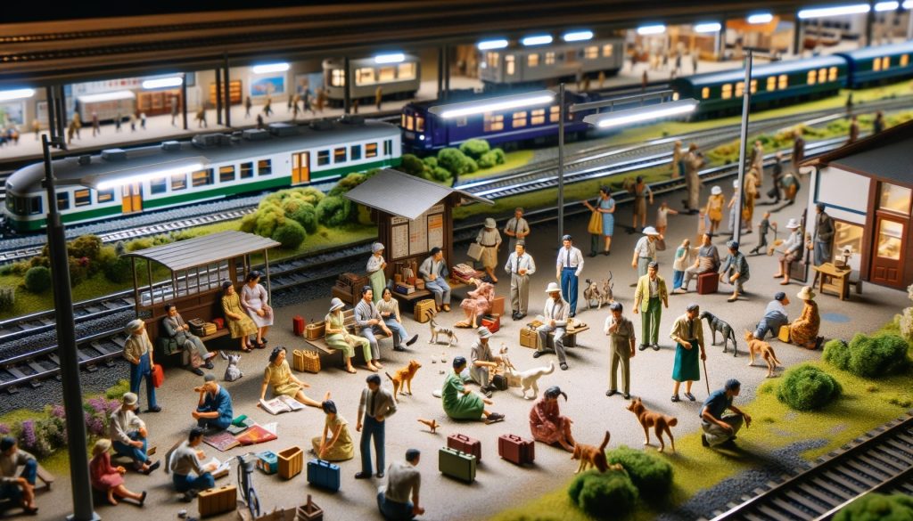 Using Scale Figures in Model Scenes - Model Railroad Ballast