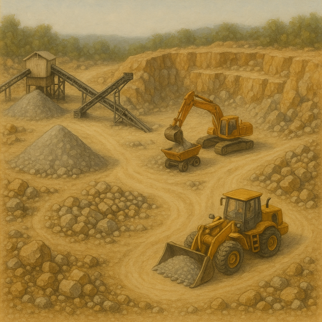 Easy Steps for Modeling a Quarry Operation - Model Railroad Ballast